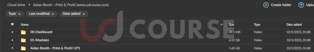 Aidan Booth – Print & Profit - Udcourse