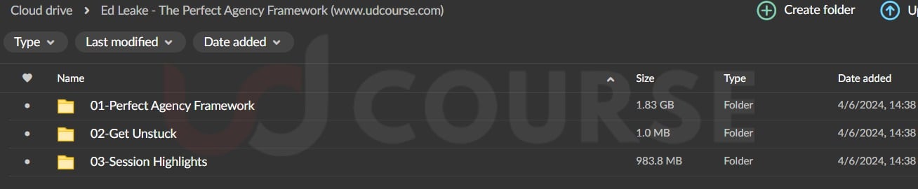 Ed Leake – The Perfect Agency Framework - Udcourse