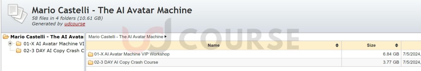 Mario Castelli – The AI Avatar Machine - Udcourse